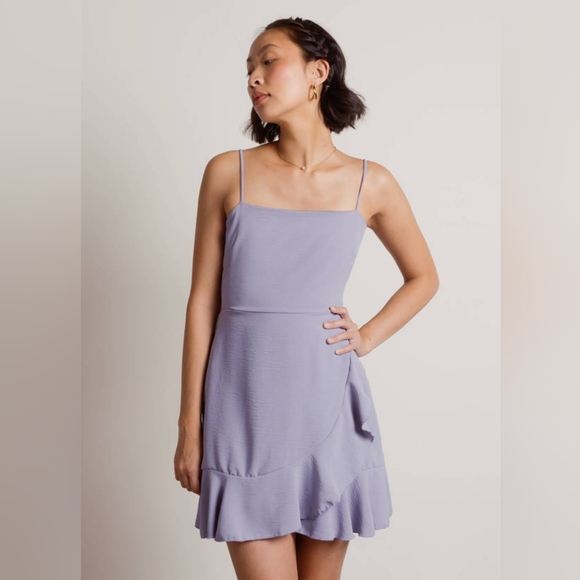 Tobi | Dresses | Nwot Tobi Back Tie Ruffle Wrap Aline Dress M | Poshmark
